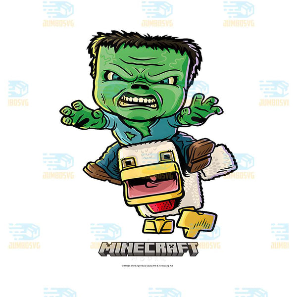 A Minecraft Movie Chicken Jockey Baby Zombie Animated Png – JUMBOSVG
