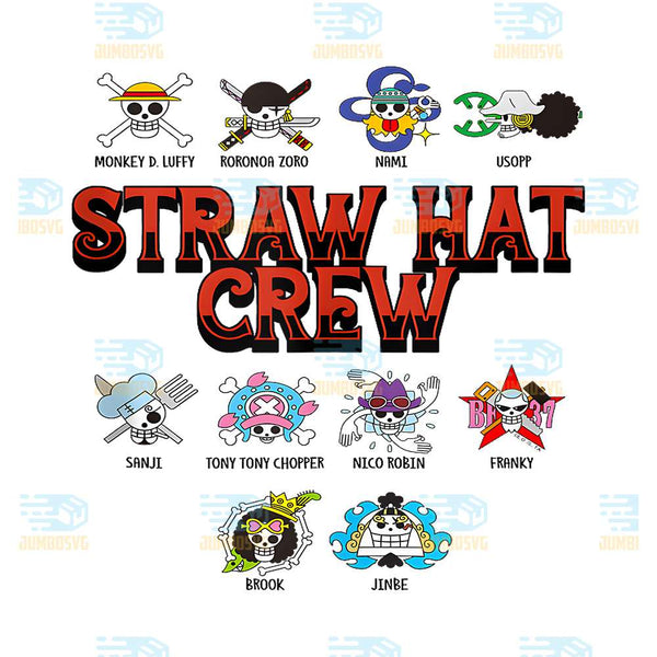 Anime Straw Hat Crew Jolly Roger Logos Png – JUMBOSVG