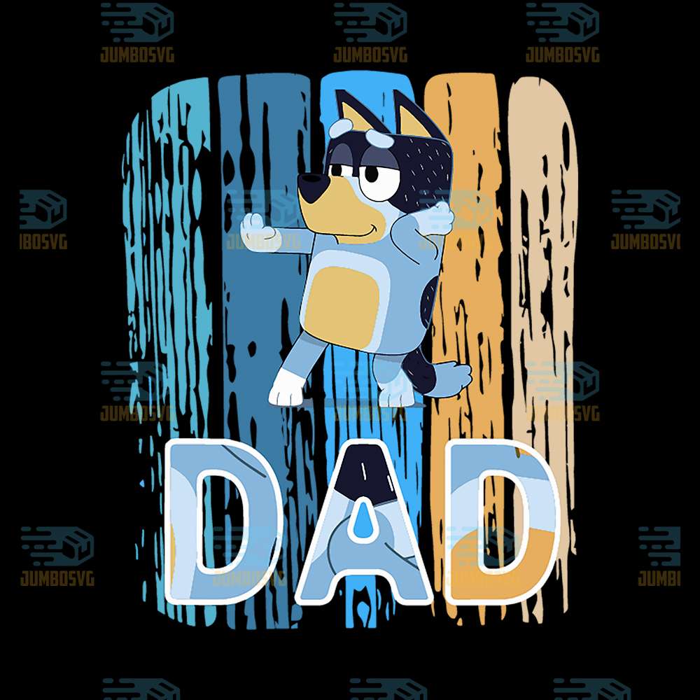 Bluey Dad Dancing Bandit Heeler Png – JUMBOSVG
