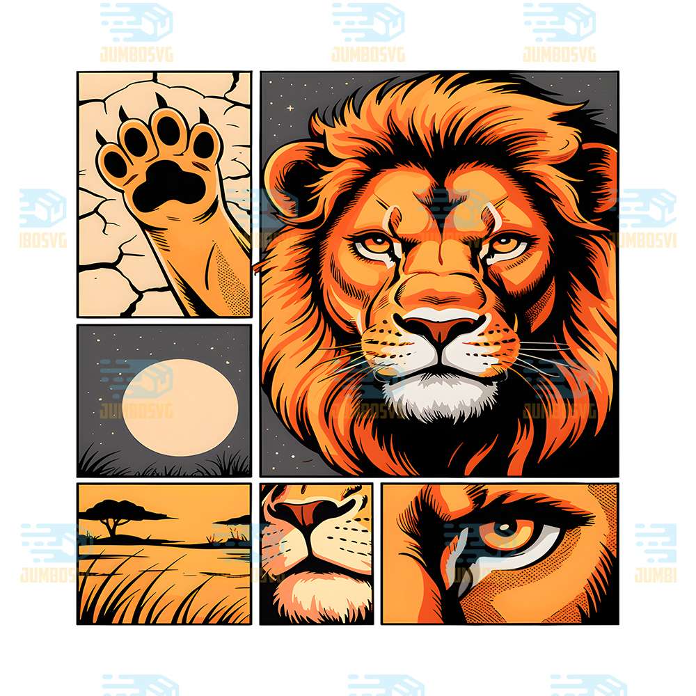 Comic Strips Art Lion Png – JUMBOSVG