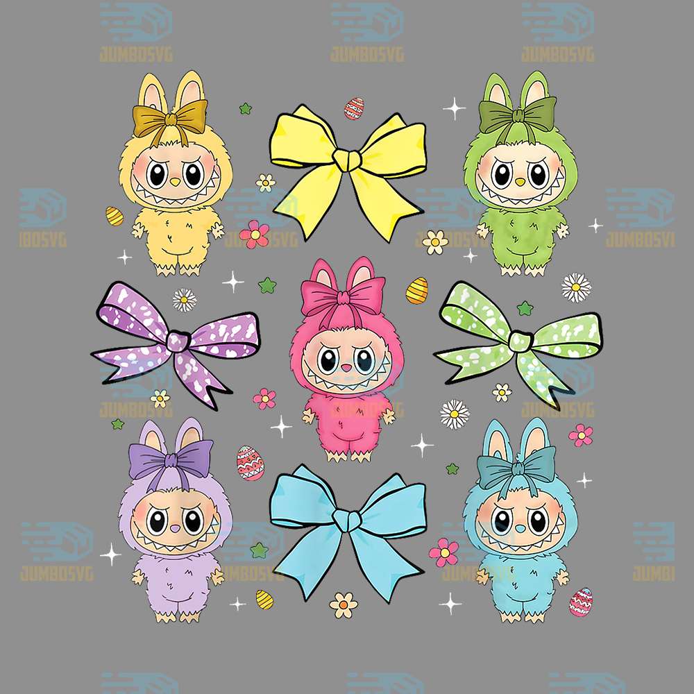 Coquette Bow Labubu Png – JUMBOSVG