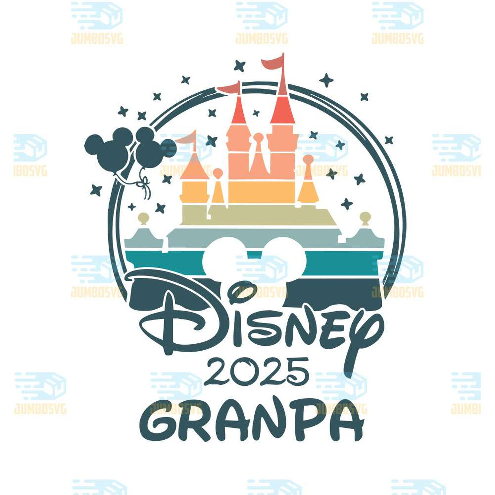 Disney Castle 2025 Grandpa Svg – JUMBOSVG