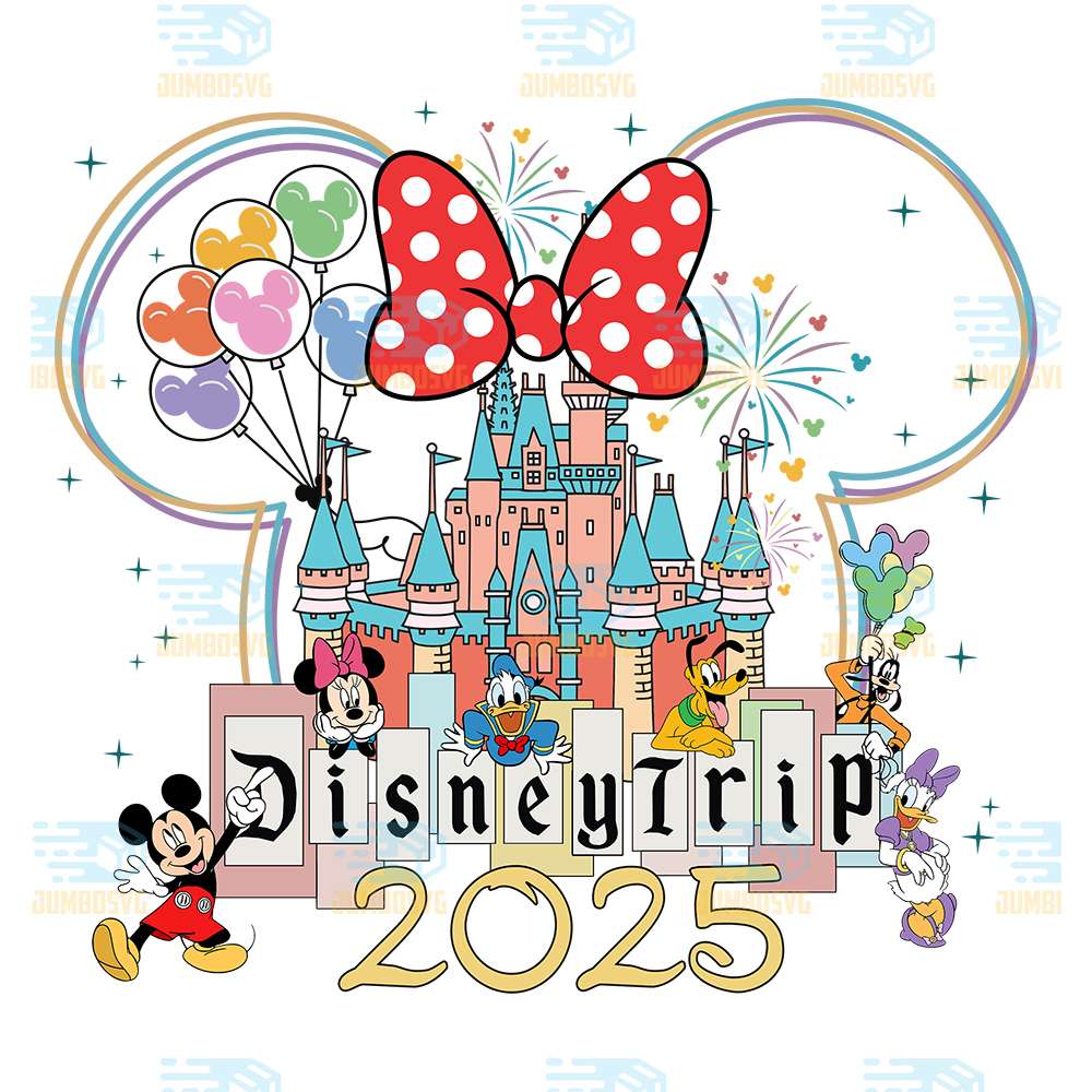 Disney Minnie Family Trip 2025 Png – JUMBOSVG