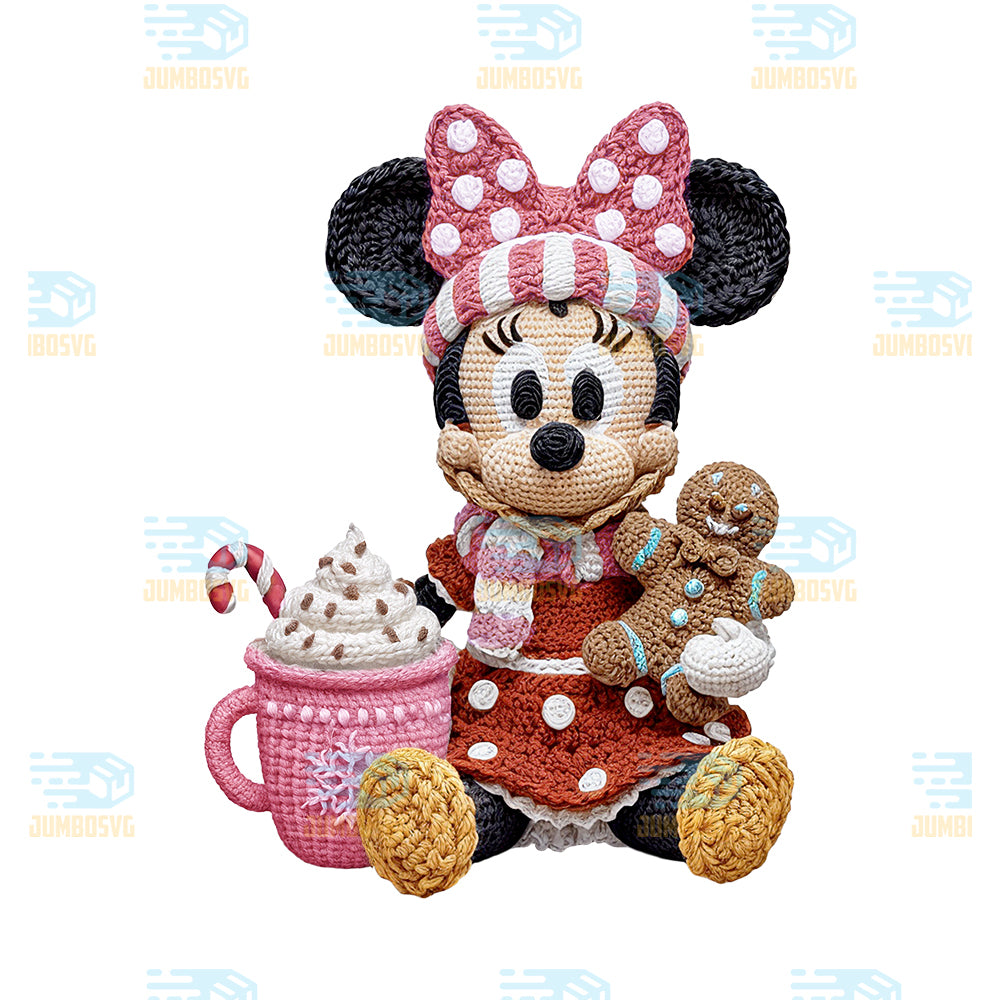 Disney Minnie Yarn Crochet Christmas Png – JUMBOSVG