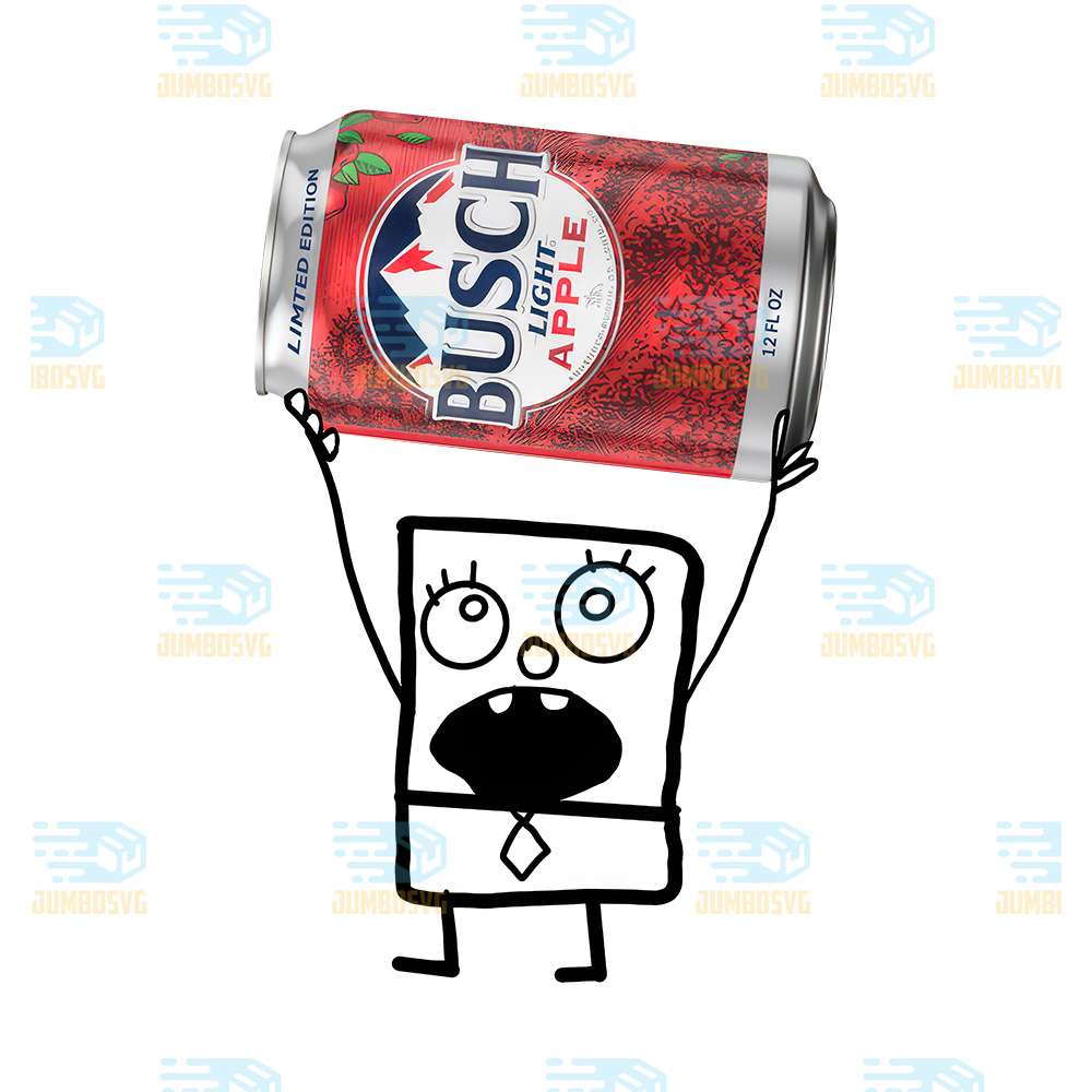 Doodlebob Busch Light Apple Png – JUMBOSVG
