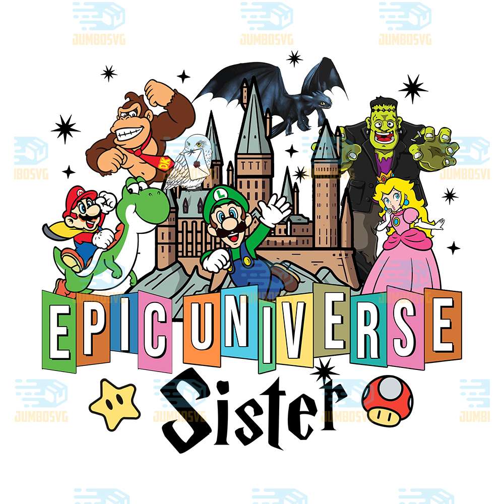 Epic Universal Mario Sister Png – JUMBOSVG