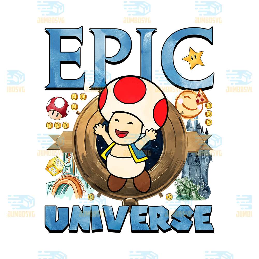 Epic Universe Mario Toad Png – JUMBOSVG