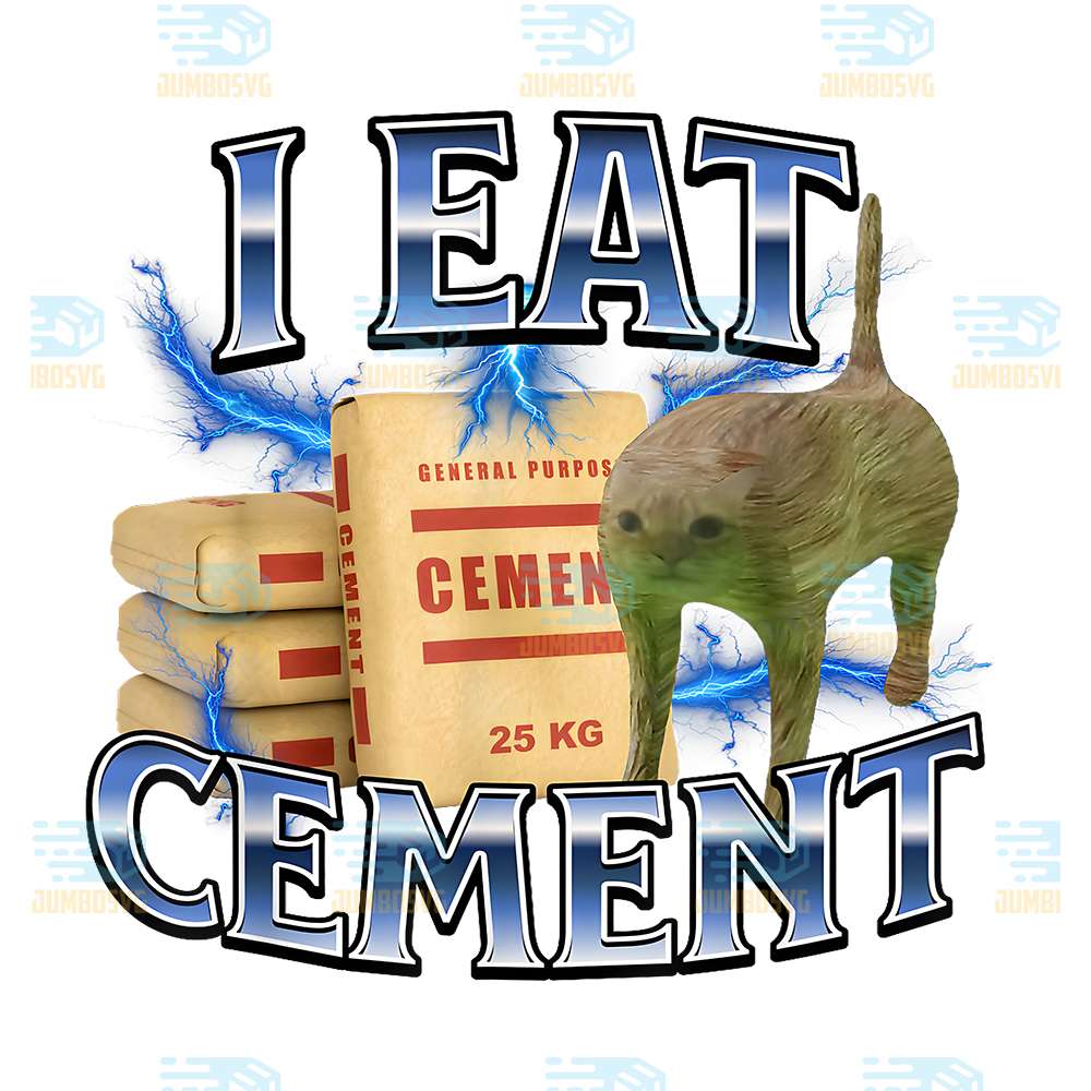 I Eat Cement Cursed Cat Png – JUMBOSVG