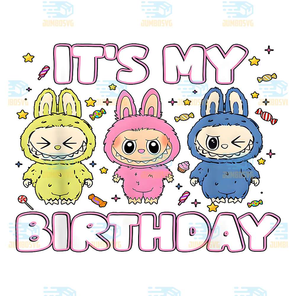 It's My Birthday Labubu Png – JUMBOSVG