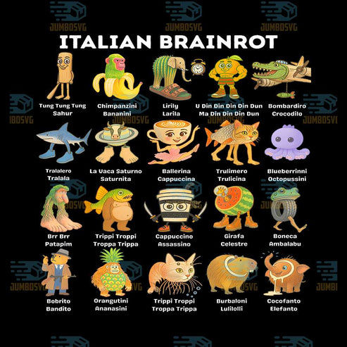 Italian Brainrot Meme Character Png – JUMBOSVG