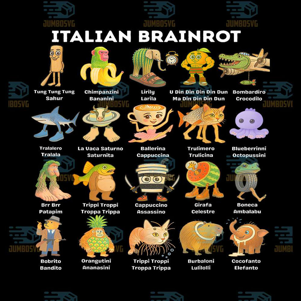 Italian Brainrot Meme Character Png – JUMBOSVG