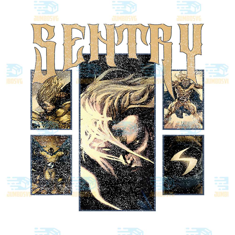 Marvel Comics Retro Classic Sentry Multiple Panel Png – JUMBOSVG