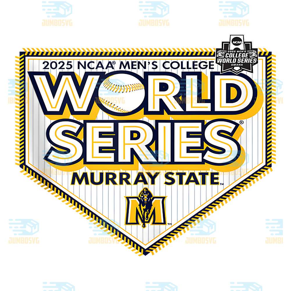 Murray State Racers CWS 2025 Baseball College World Series Png – JUMBOSVG