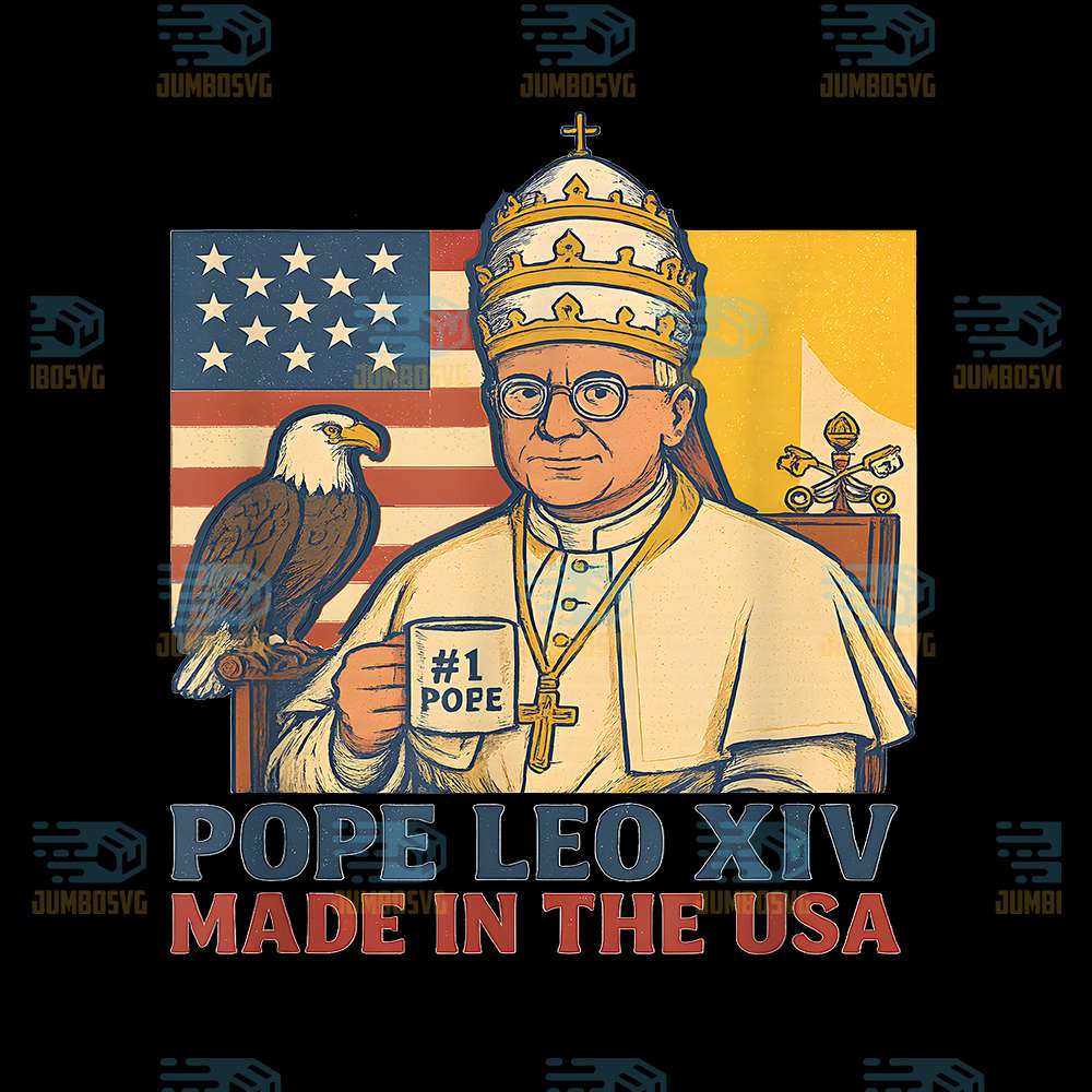Pope Leo XIV American Made Papacy, American Pope Png – JUMBOSVG