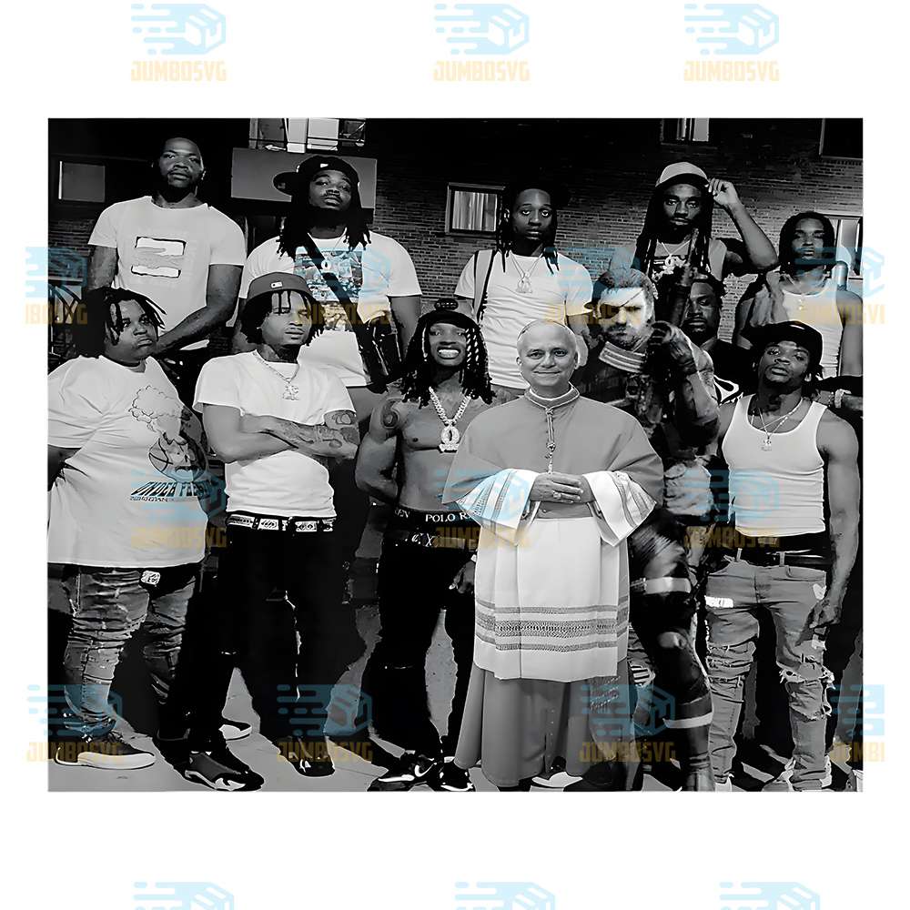 Pope Leo XIV From Oblock Meme Art Png – JUMBOSVG