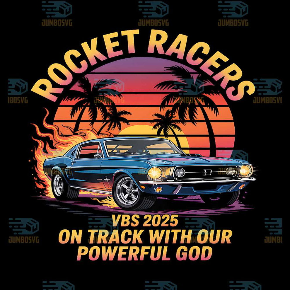 Rocket Racers Vbs 2025 On Track With Our Powerful God Png – JUMBOSVG