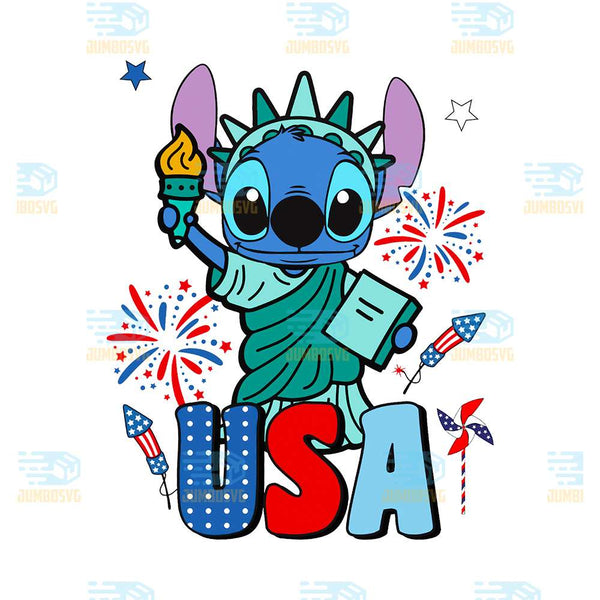 Stitch Usa America 4th Of July Png – JUMBOSVG