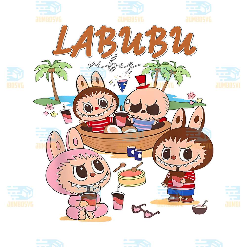Summer Vibes Labubu Png – JUMBOSVG