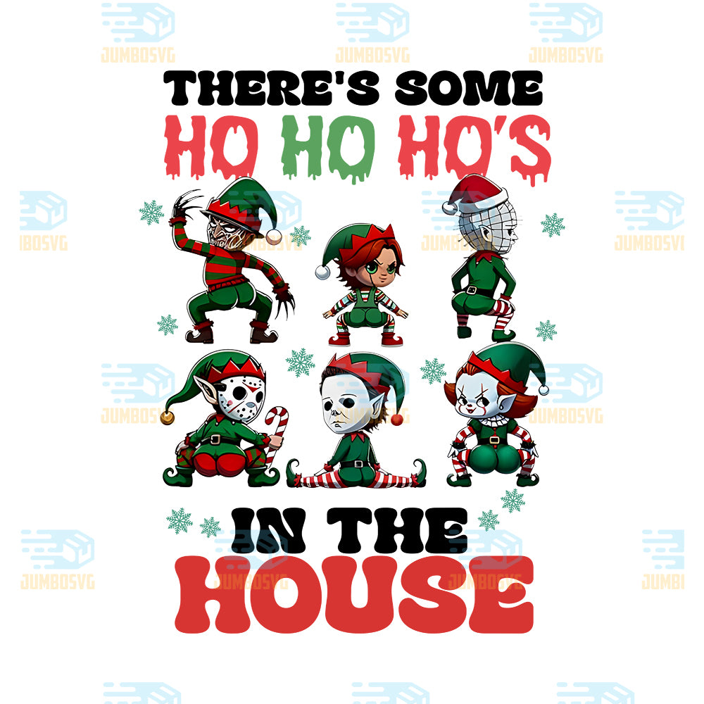 Theres Some Ho Ho Ho's In This House Horror Characters Christmas Png ...