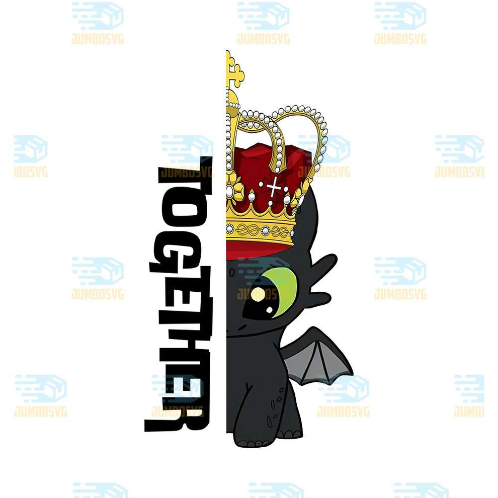 Toothless Together Black Png – JUMBOSVG