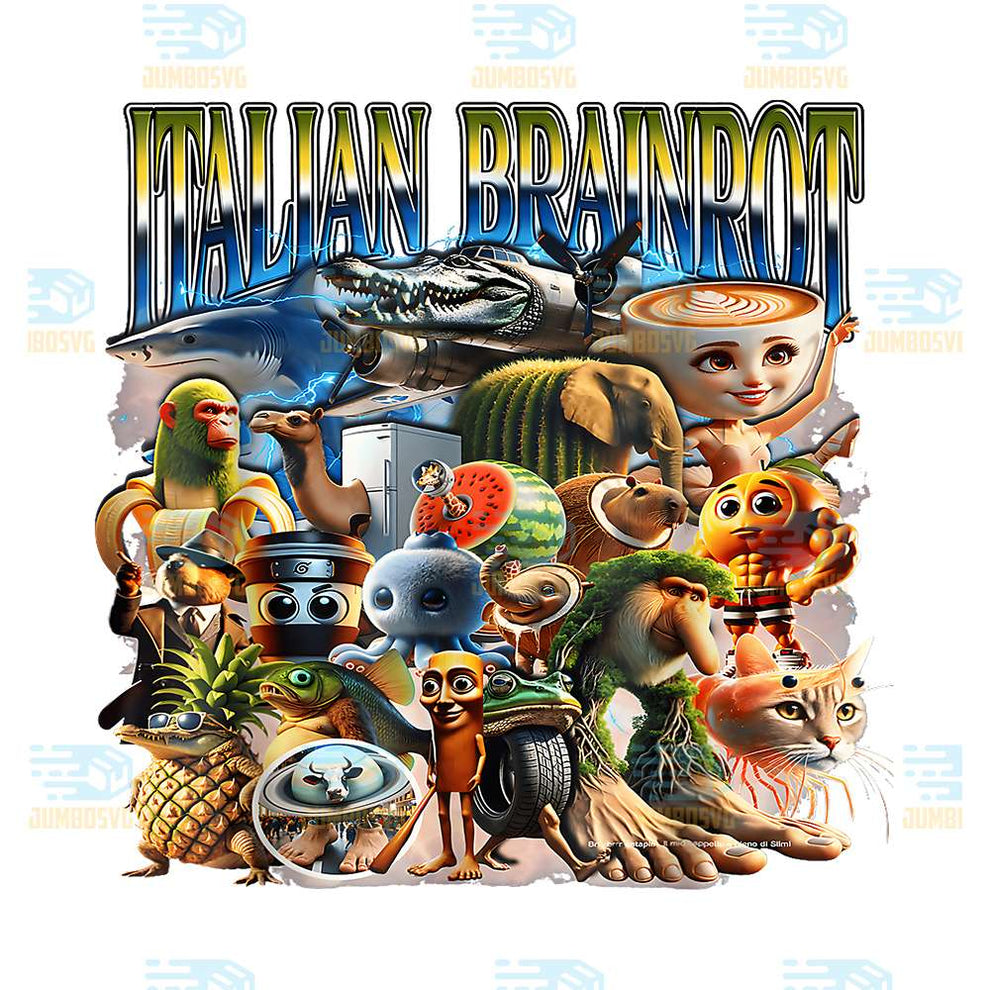 Types Of Italian Brainrot Meme Character Png – JUMBOSVG