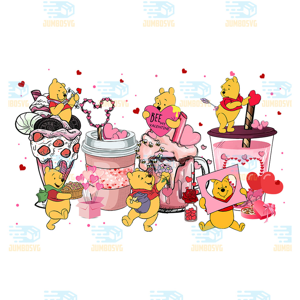 Winnie The Pooh Food And Drink Valentine's Day Png – JUMBOSVG