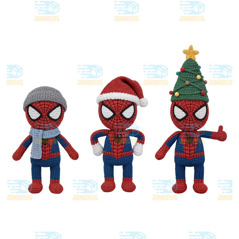 Yarn Crochet Spider Man Christmas Png – JUMBOSVG