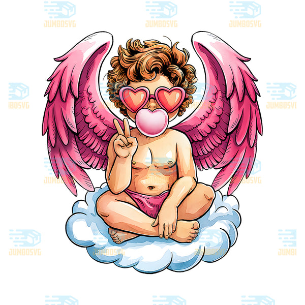 Pink Cupid Valentine Png – JUMBOSVG