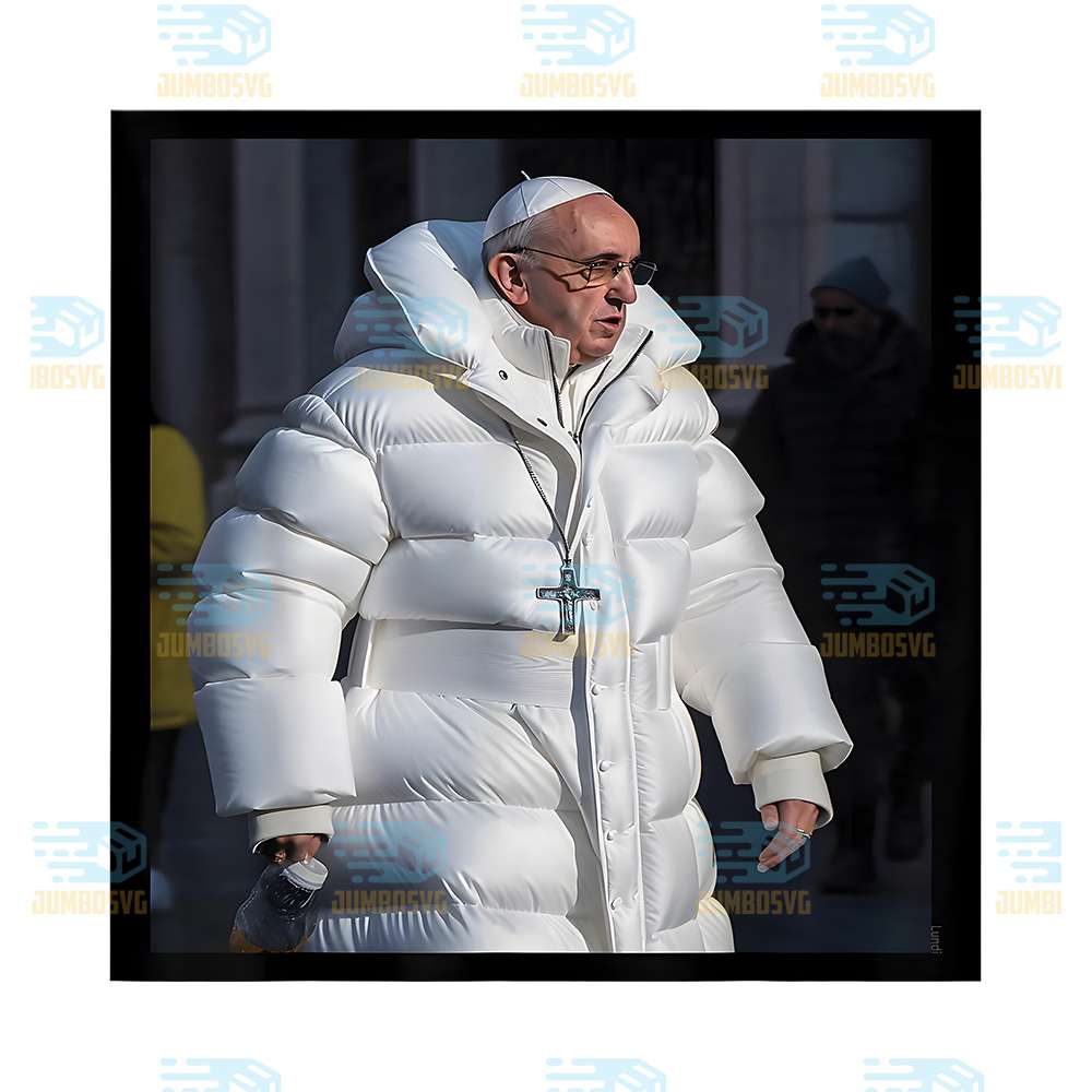 Pope Francis - Puffer Jacket Png – JUMBOSVG
